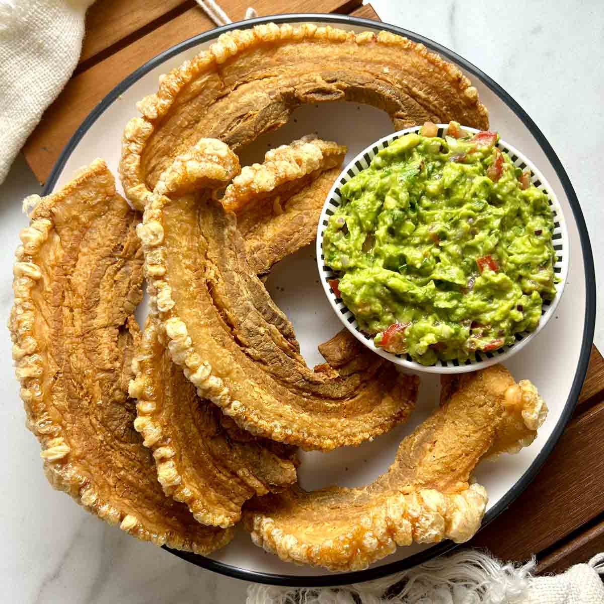 Chicharron and Guacamole