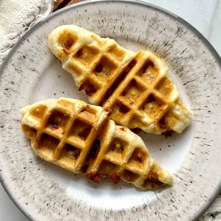 Savory Croffles (Croissant Waffles)