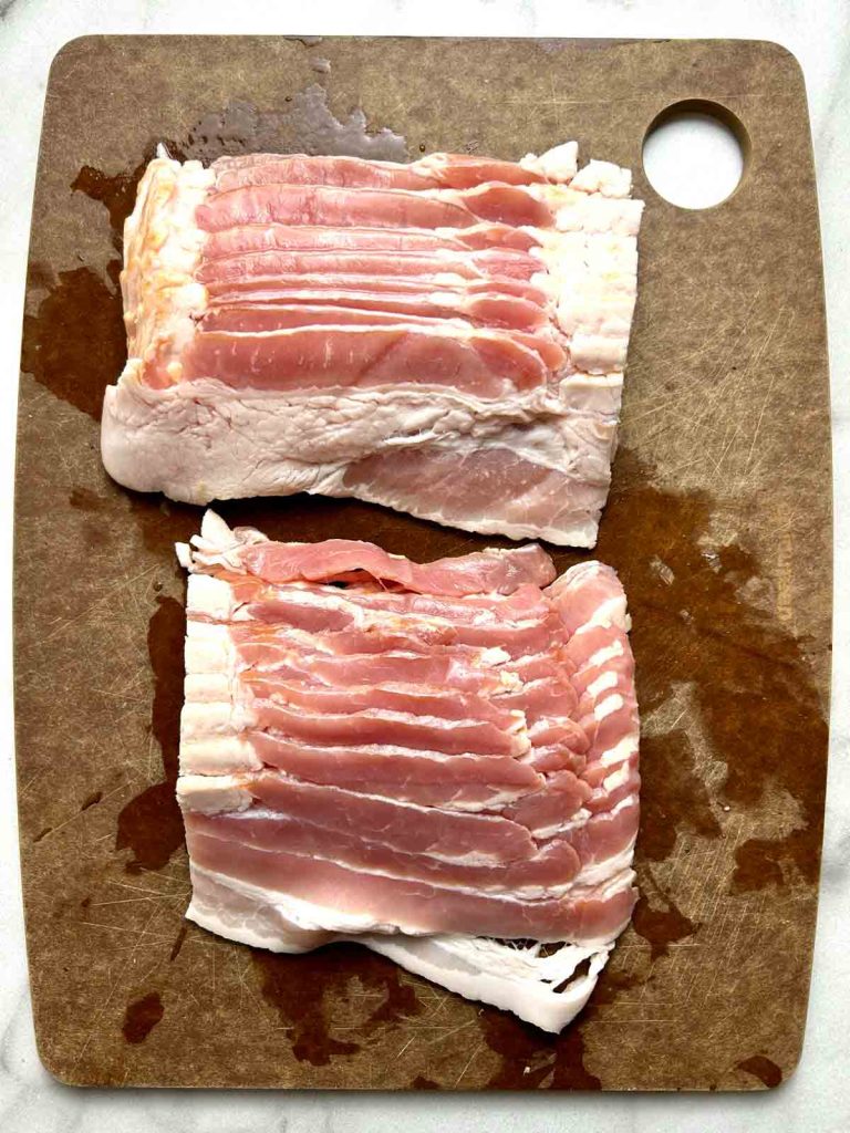 Crispy Bacon (cooking in water)