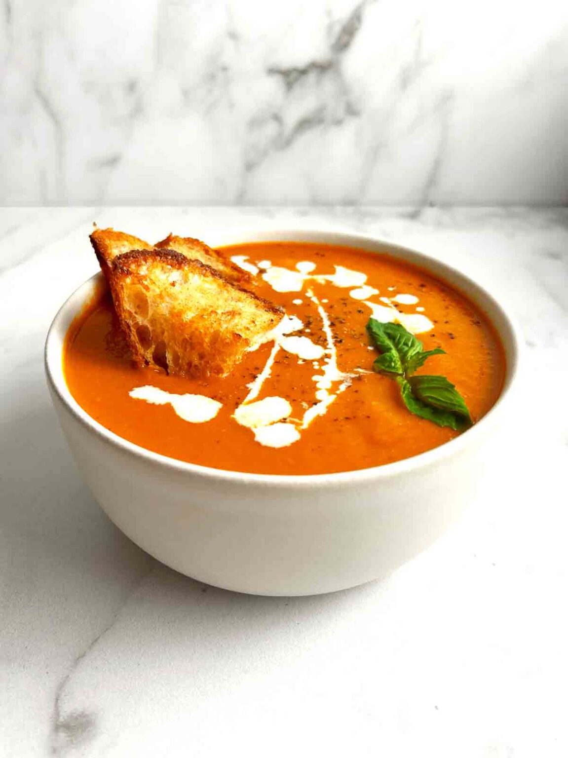 Tomato Soup (w/ Fresh Tomatoes!)